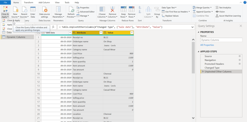 Power BI - Dynamic Columns in a Table / Blogs / Perficient