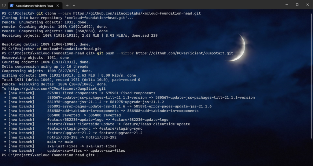 Keeping your own XM Cloud repository in sync with official XM Cloud starter kit template / Blogs ...