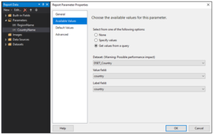 How to create cascading parameters in Reporting services (SSRS) / Blogs / Perficient