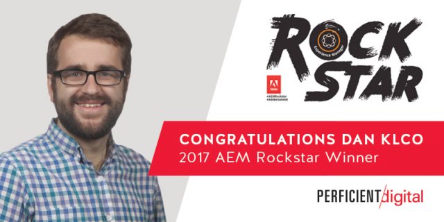 Perficient's Dan Klco Wins AEM Rockstar at #AdobeSummit