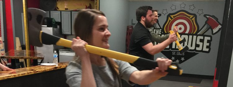 Axe Throwing Takes Team Building to a New Level