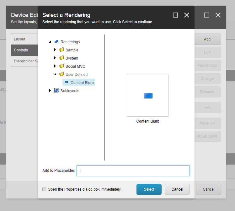 Choose a Sitecore Placeholder Name Instead of Typing / Blogs / Perficient