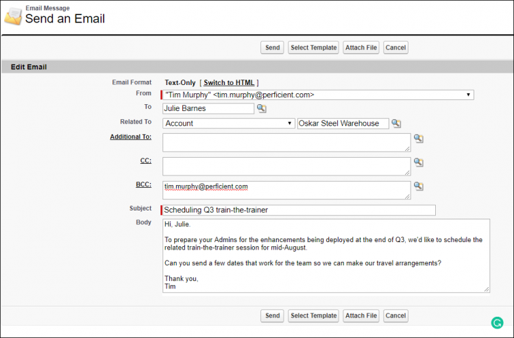 Emailing from Salesforce: You've Got Options / Blogs / Perficient
