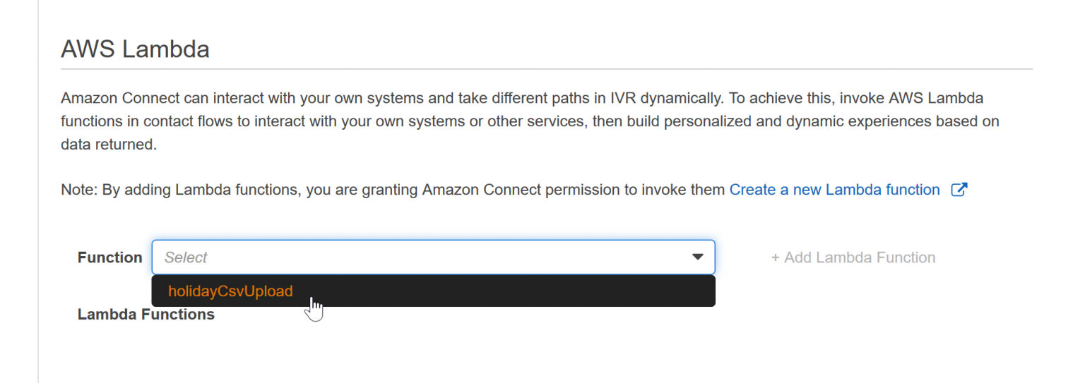 Invoking Lambda Functions with Amazon Connect / Blogs / Perficient