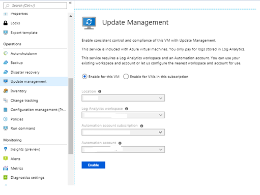 Deploying VM Updates with Azure Update Management / Blogs / Perficient