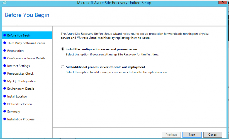 Azure Site Recovery for On-Premises to Azure Disaster Recovery