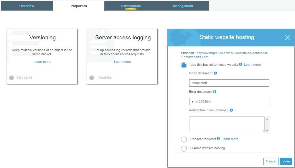 How to Host a Static Website on AWS’s Amazon S3 / Blogs / Perficient
