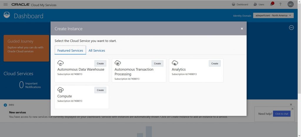 Loading Data into Oracle Autonomous Data Warehouse using OAC / Blogs / Perficient