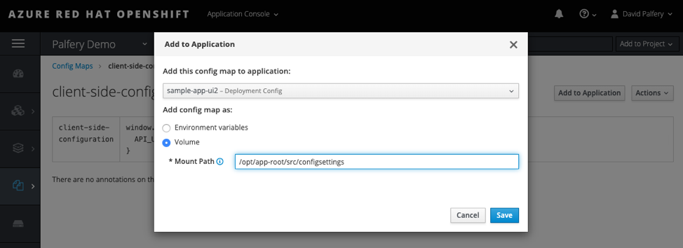 Client-side Configuration in Your OpenShift or Kubernetes Pod