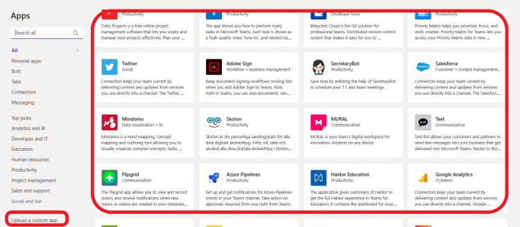 Types of Apps in Microsoft Teams / Blogs / Perficient