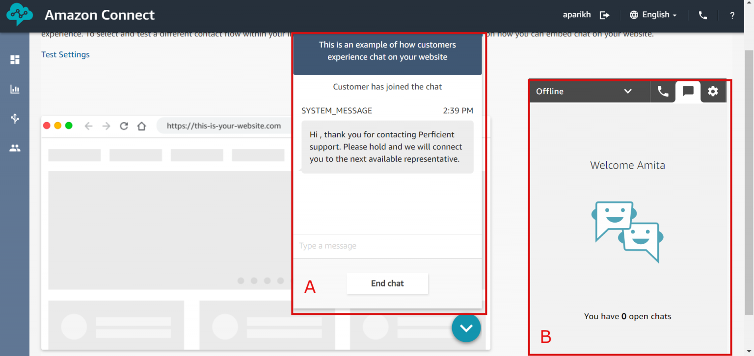 Building a Basic Inbound Chat Flow in Amazon Connect / Blogs / Perficient