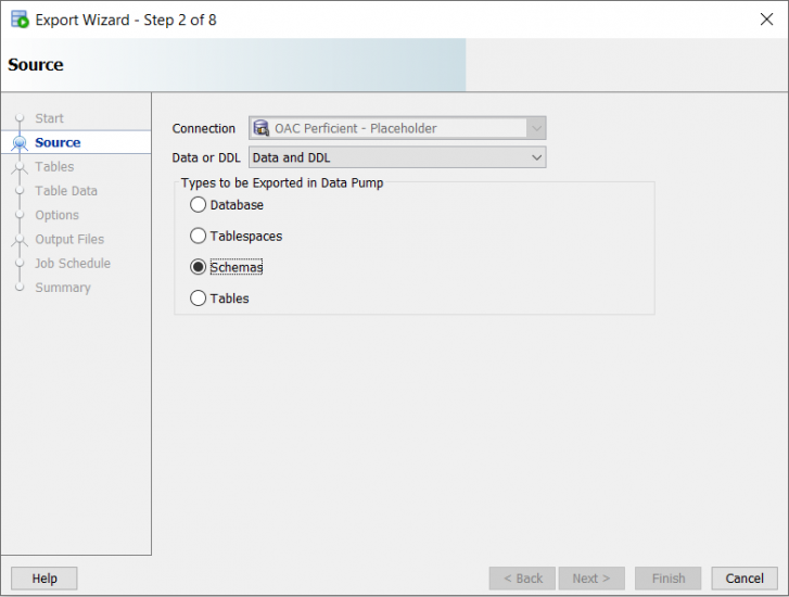 How To Export Oracle Db Schemas Using Sql Developer 8540