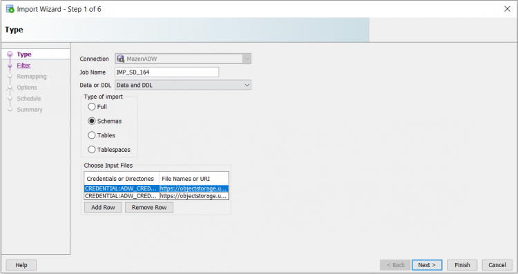 How To Import Oracle Db Dumps Into Adw Using Sql Developer