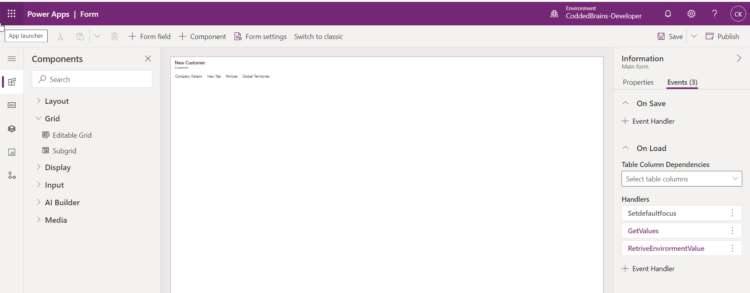 Client side script on Model Driven Apps and Dynamics 365 - Part One