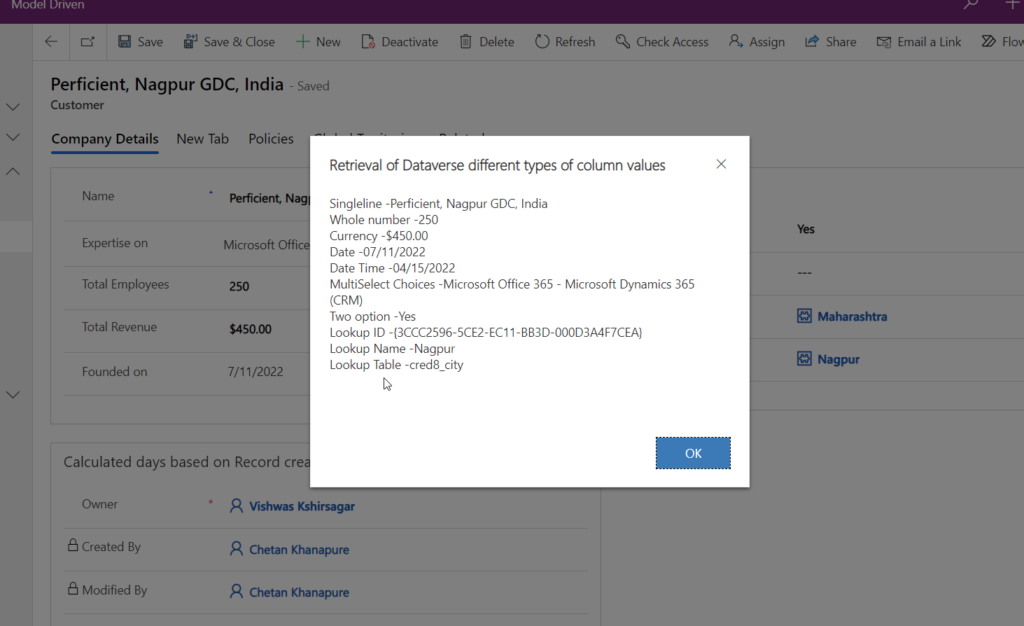 Retrieval Of Different Datatypes With Formcontext Data Objects On Model Driven Dynamics 365 Forms