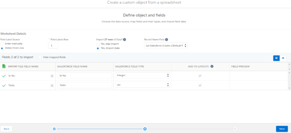 Working on Object Creator in Salesforce Lightning