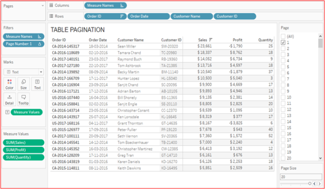 Tableau - Table Pagination / Blogs / Perficient