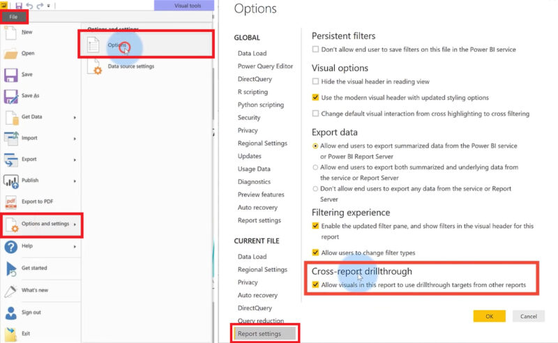 Power BI - Cross-Report Drillthrough From One Report To Another Report ...