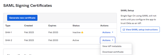 Configure SAML Single Sign-on using Okta in Sitecore Content hub ...