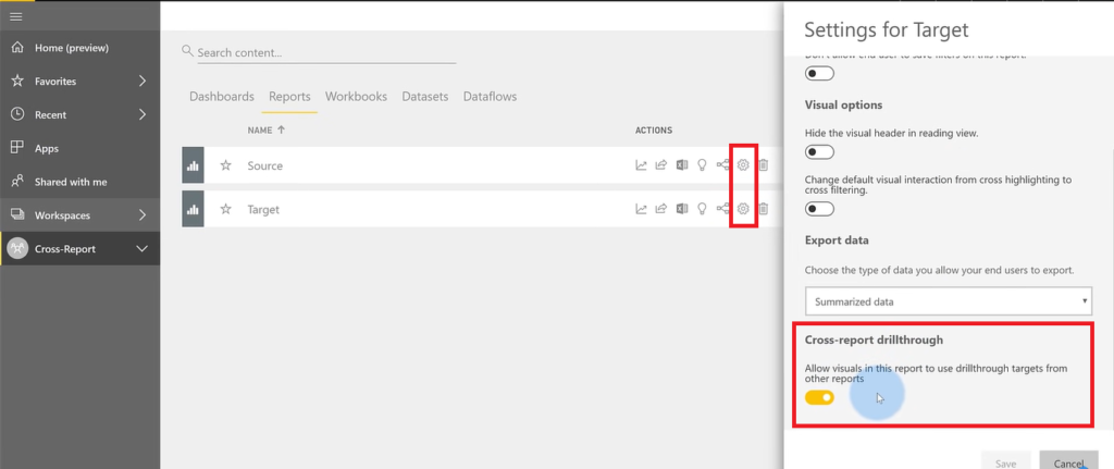 Power BI - Cross-Report Drillthrough From One Report To Another Report ...