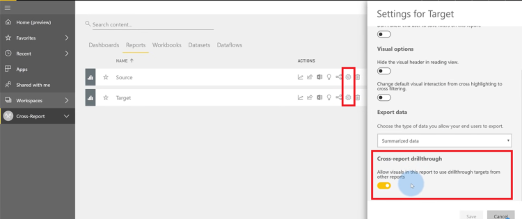Power BI - Cross-Report Drillthrough From One Report To Another Report ...