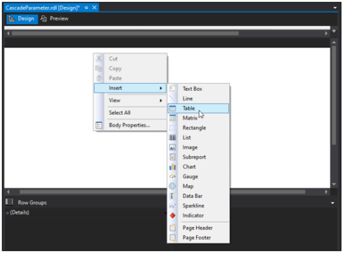 How to create cascading parameters in Reporting services (SSRS) / Blogs / Perficient