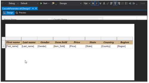 How to create cascading parameters in Reporting services (SSRS) / Blogs / Perficient