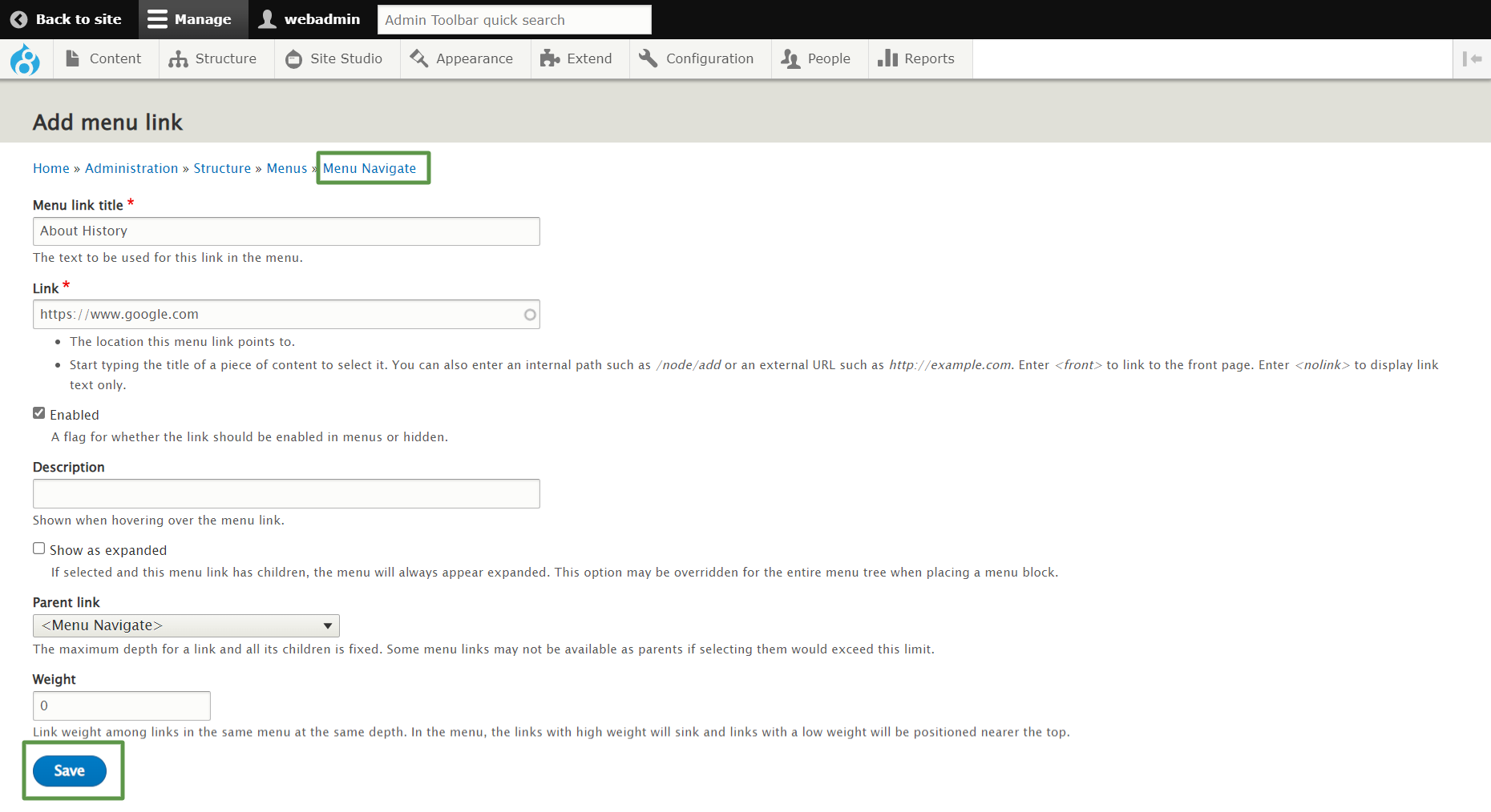 How to Manage Main Menus in Drupal / Blogs / Perficient
