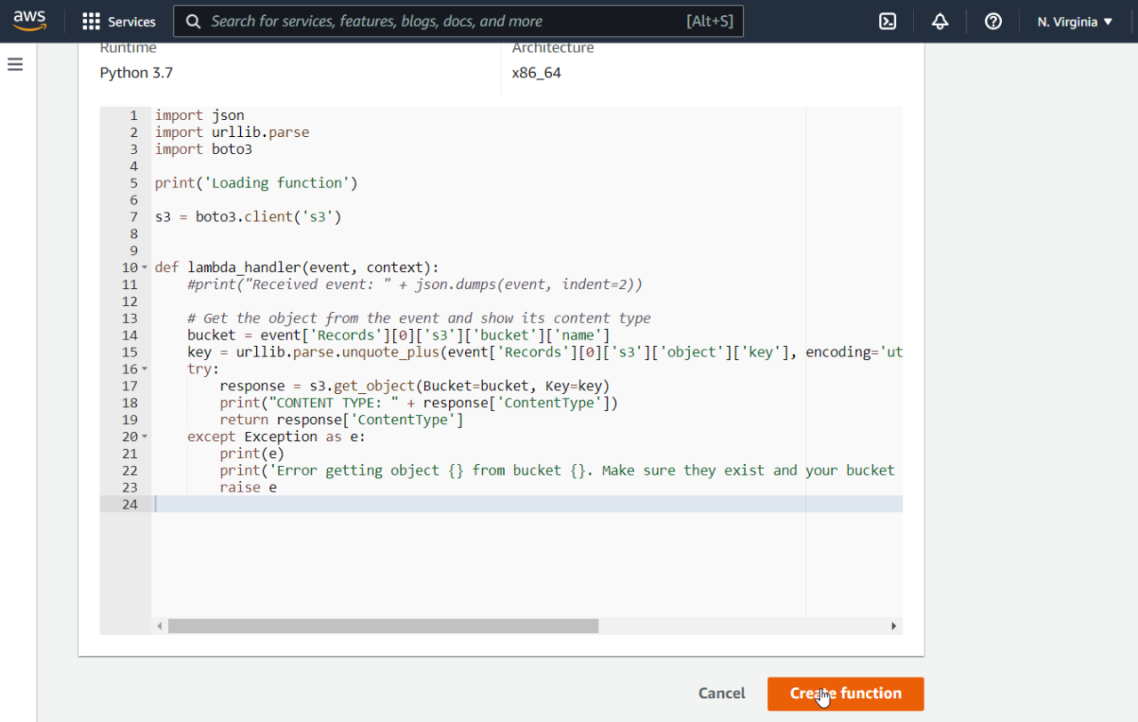 Create S3 Event Notification Using Aws Lambda Function 4950
