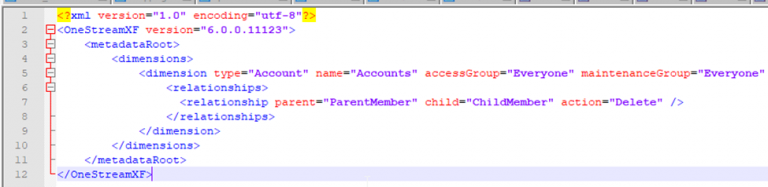 Update Member Relationship in OneStream XF / Blogs / Perficient