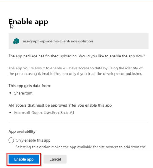Microsoft Graph API in SharePoint