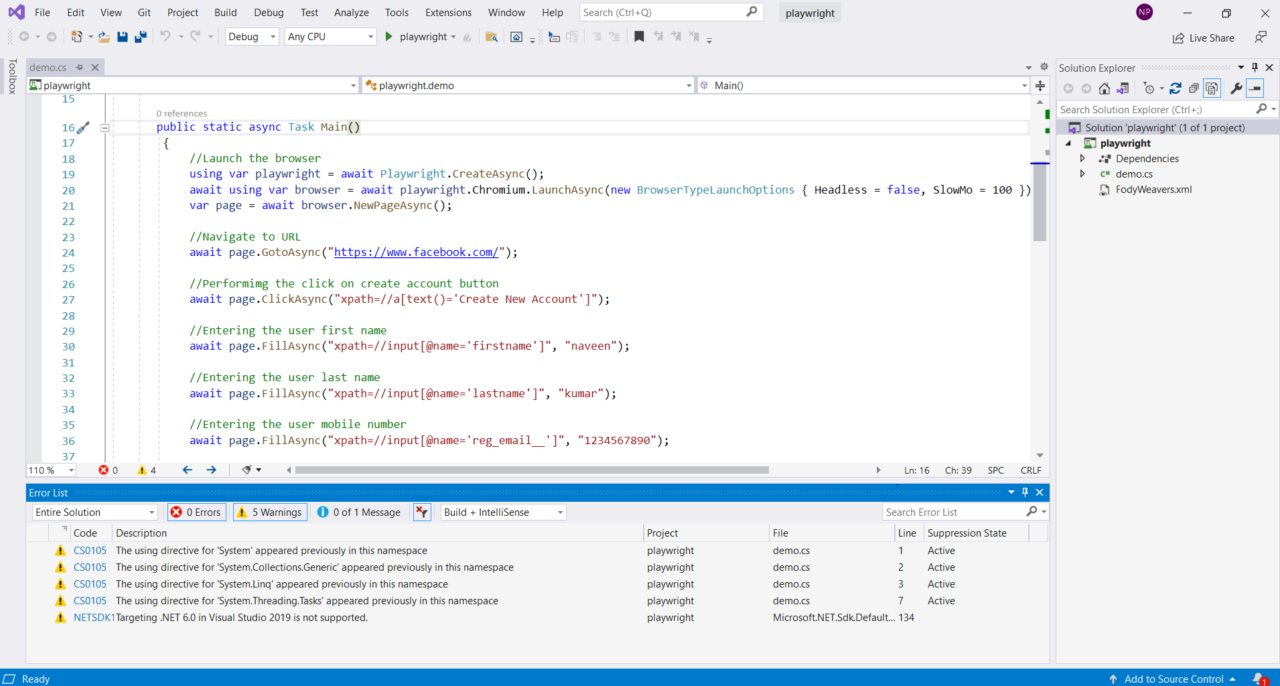 Playwright - End to End testing for Web apps / Blogs / Perficient