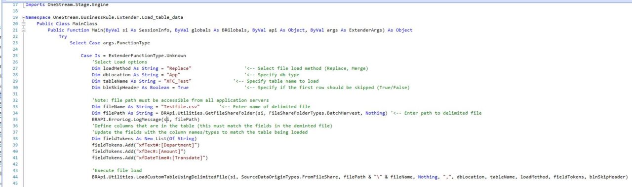 Uploading Flat Files to a Custom Table in OneStream / Blogs / Perficient