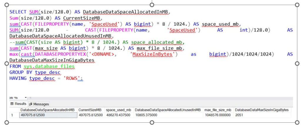 SQL Server Space Monitoring / Blogs / Perficient