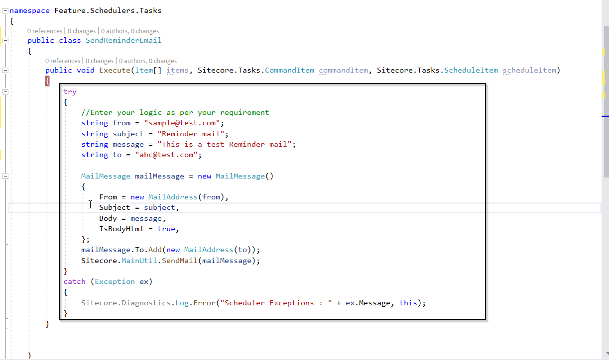 Create A Scheduled Task In Sitecore Perficient Blogs