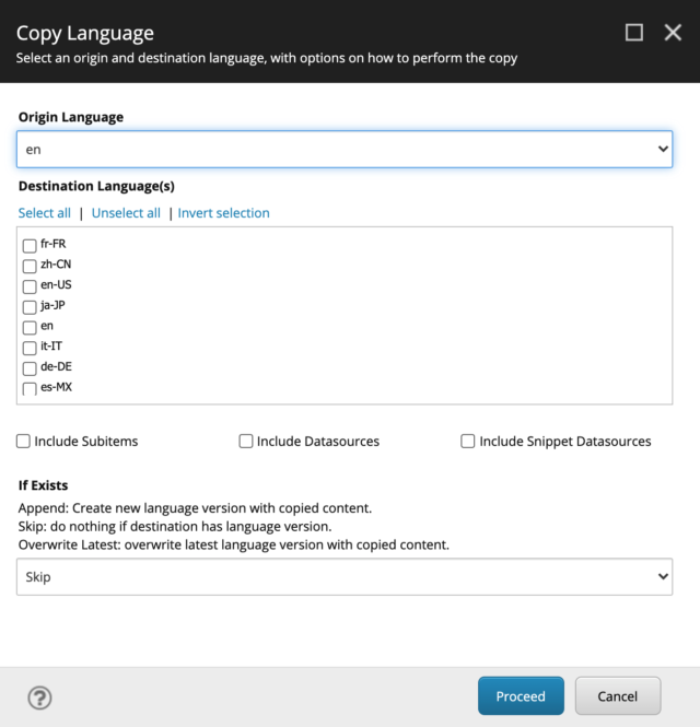 Language Copy Tool with Sitecore Powershell Extensions (2020 Update) / Blogs / Perficient