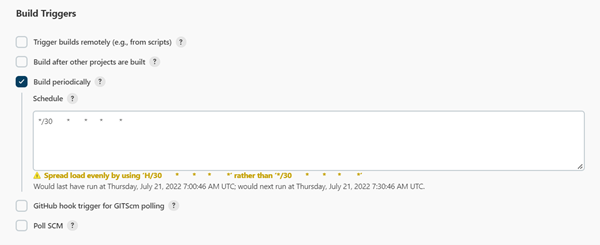 Configuring Jenkins Jobs by Using CRON / Blogs / Perficient