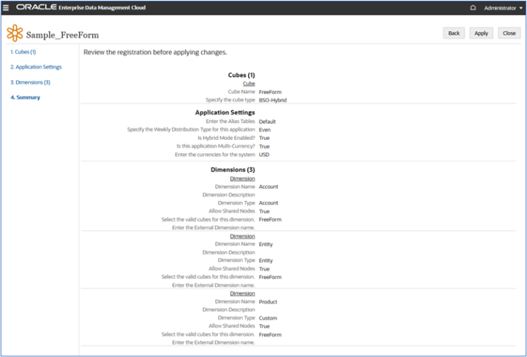 Oracle EDM et planification FreeForm