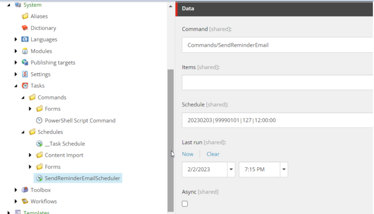 Create a Scheduled Task in Sitecore - Perficient Blogs