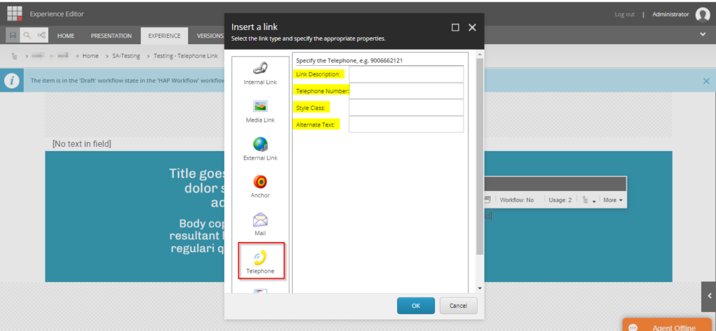 Extending General Link for Experience Editor / Blogs / Perficient