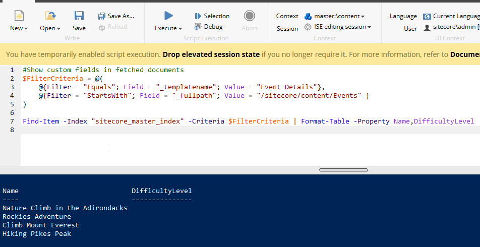 Sitecore Powershell 4: Using ContentSearch API with the Help of Find ...