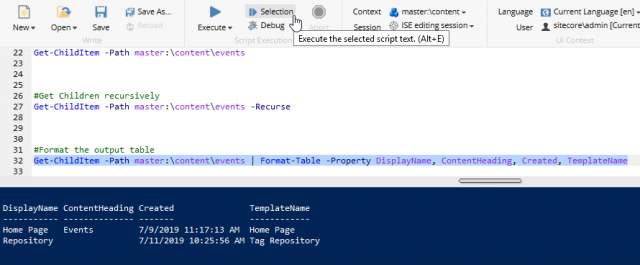 Sitecore Powershell 2: Retrieving Item Information / Blogs / Perficient