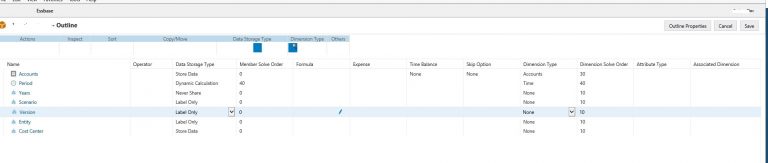 OCI Essbase application - Editing outline - Browser issues