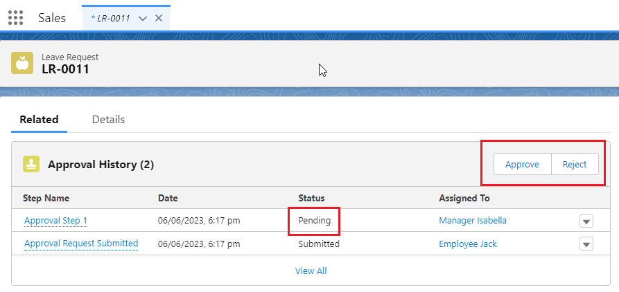 Approval Process in Salesforce