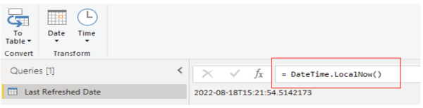 How to Show Last Refresh Date in Power BI / Blogs / Perficient