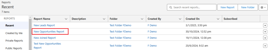 How to Subscribe to Salesforce Reports