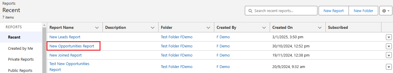 How to Subscribe to Salesforce Reports
