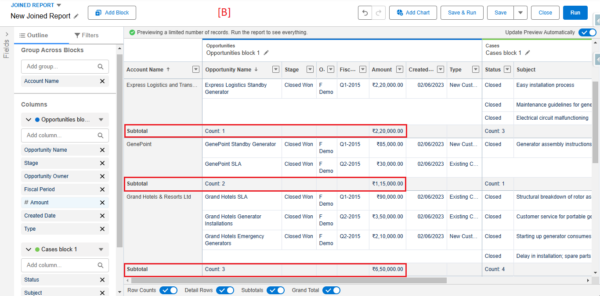 How to Create Joined Reports in Salesforce: