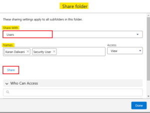 How to Share Lightning Report Folders in Salesforce