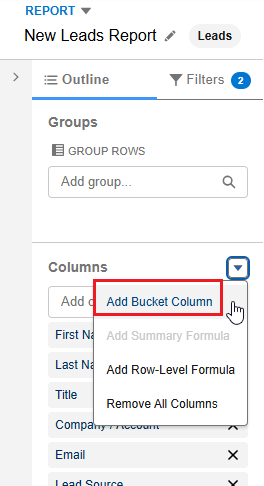 How to Create a Bucket Column for the Picklist Field in Salesforce